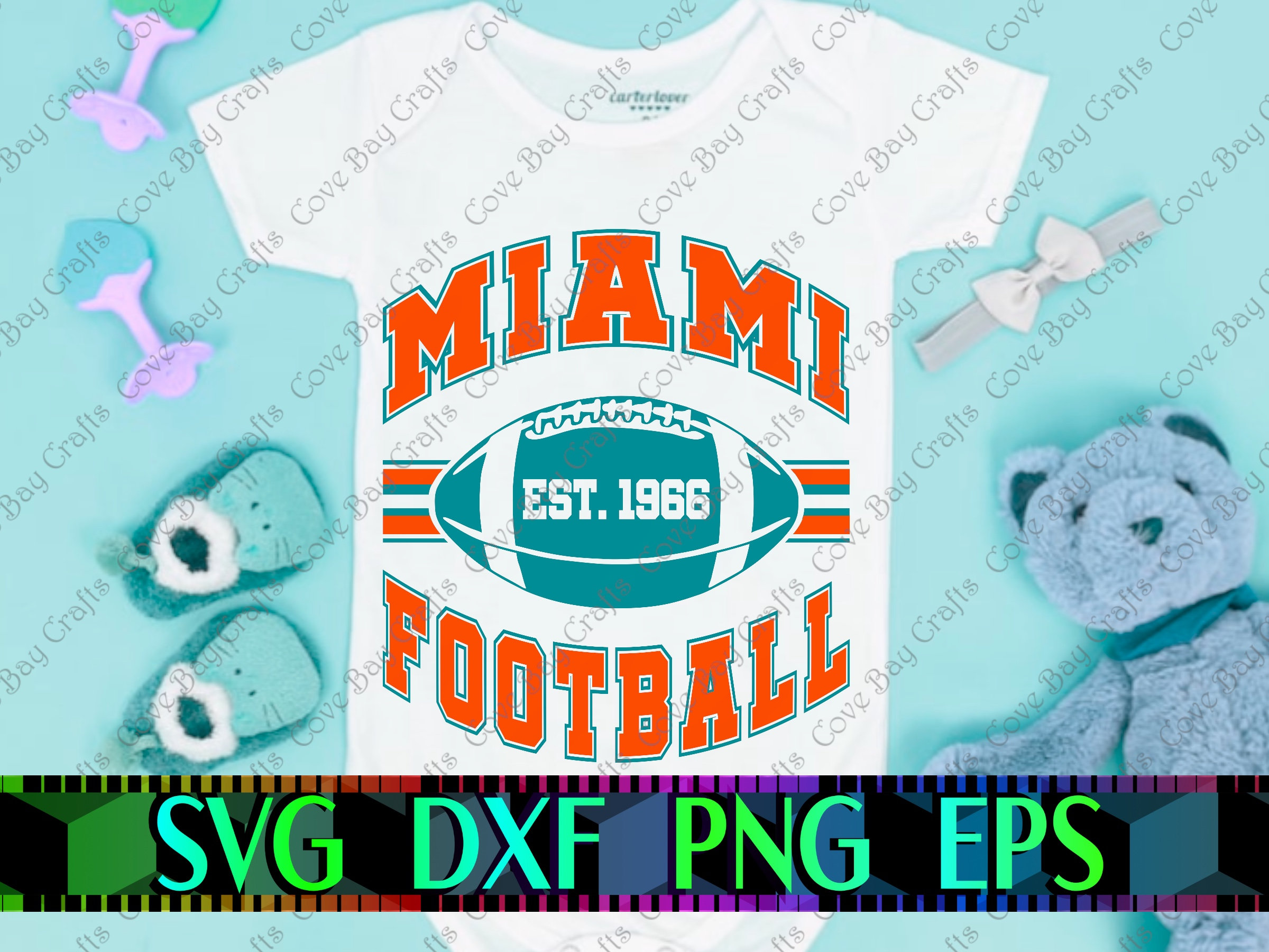 Miami Football Design SVG DXF EPS Png Download, Printable, Editable ...
