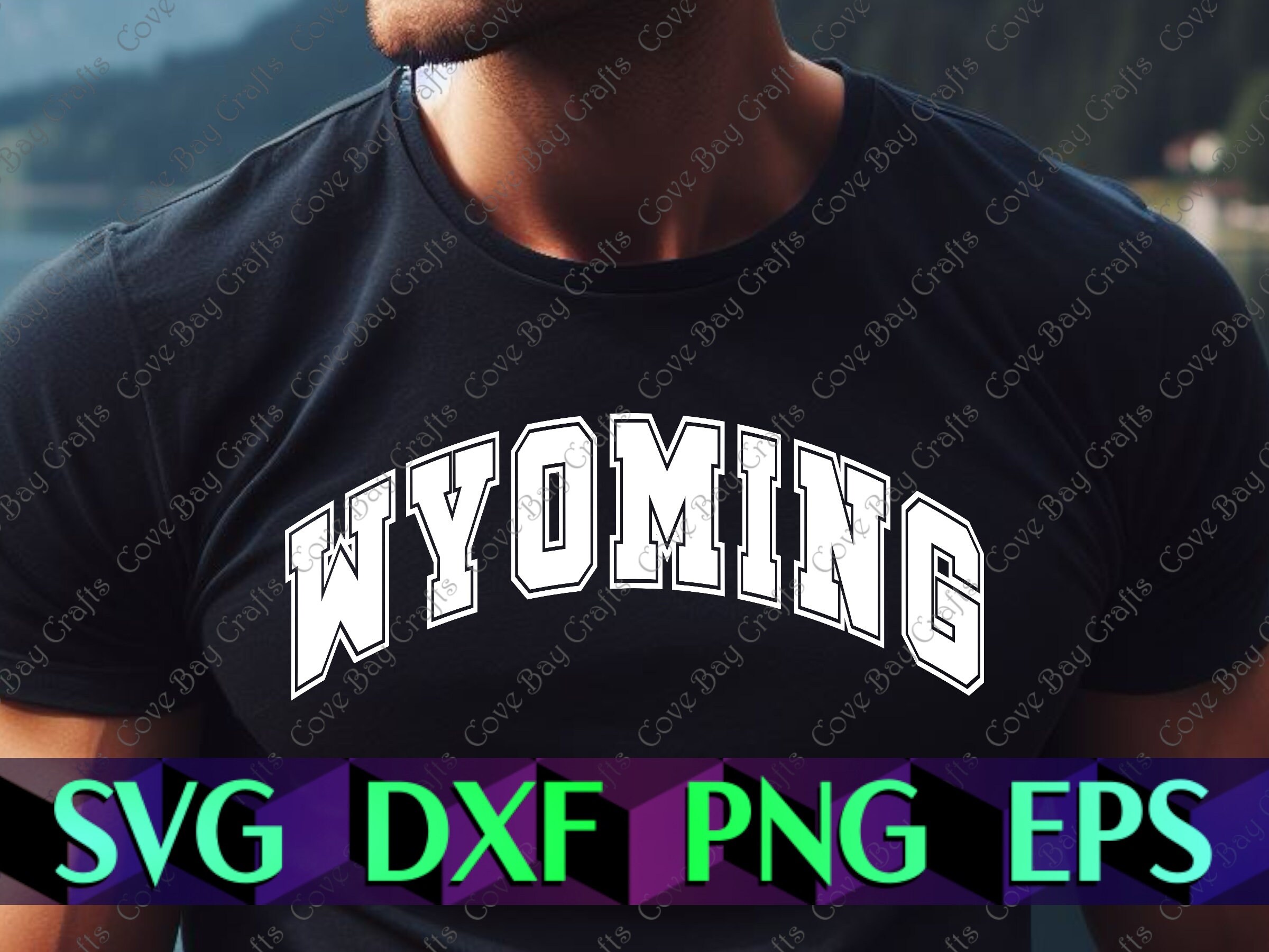 Wyoming Design SVG DXF EPS Png Download, Printable, Editable Vector ...