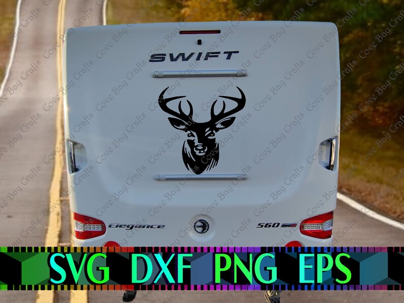 Stag SVG DXF EPS Png Download, Printable, Cuttable, Editable Vector ...
