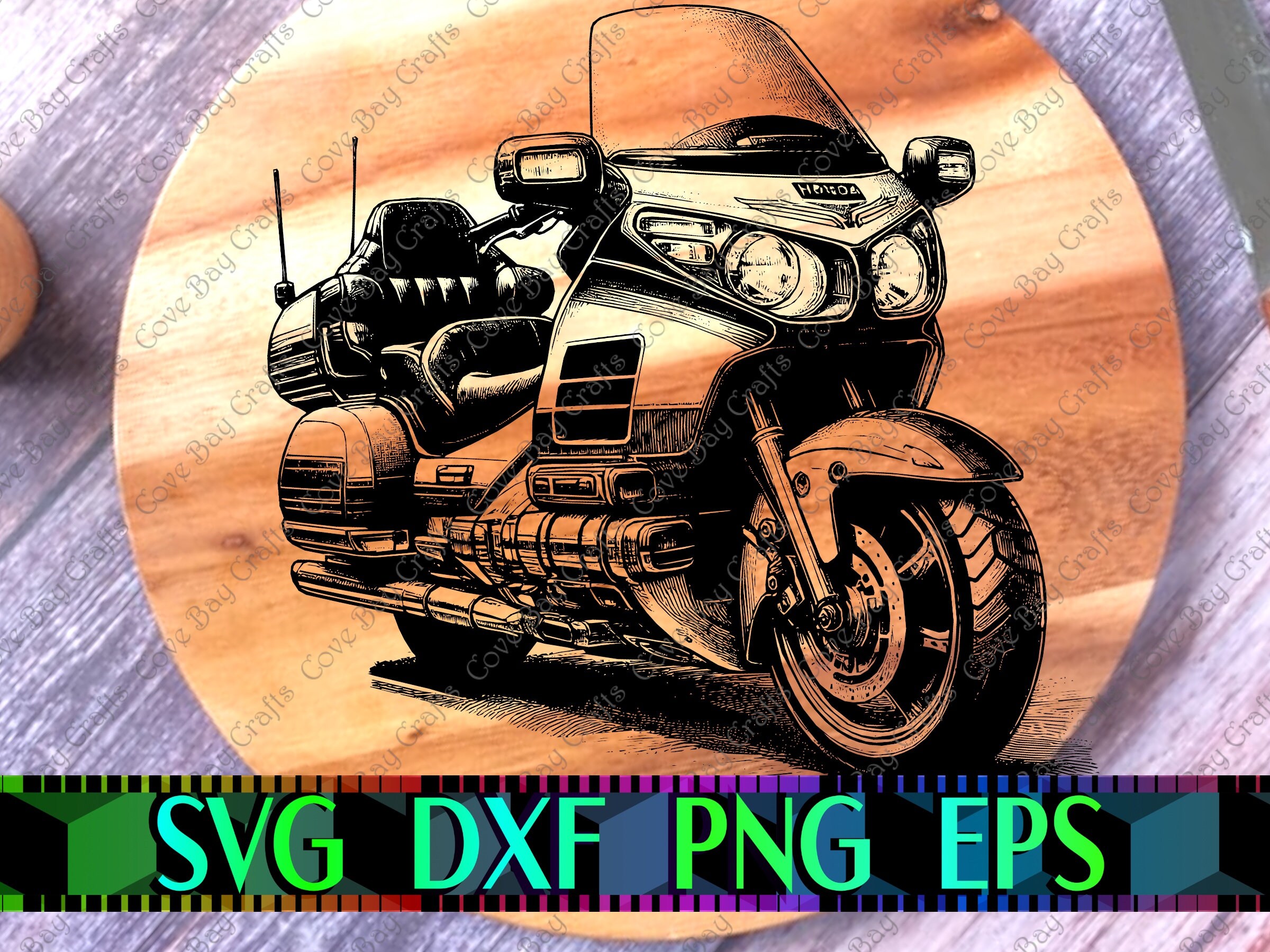 Goldwing SVG DXF EPS Png Download, Printable, Editable Vector, Ready for Laser Cut or ...
