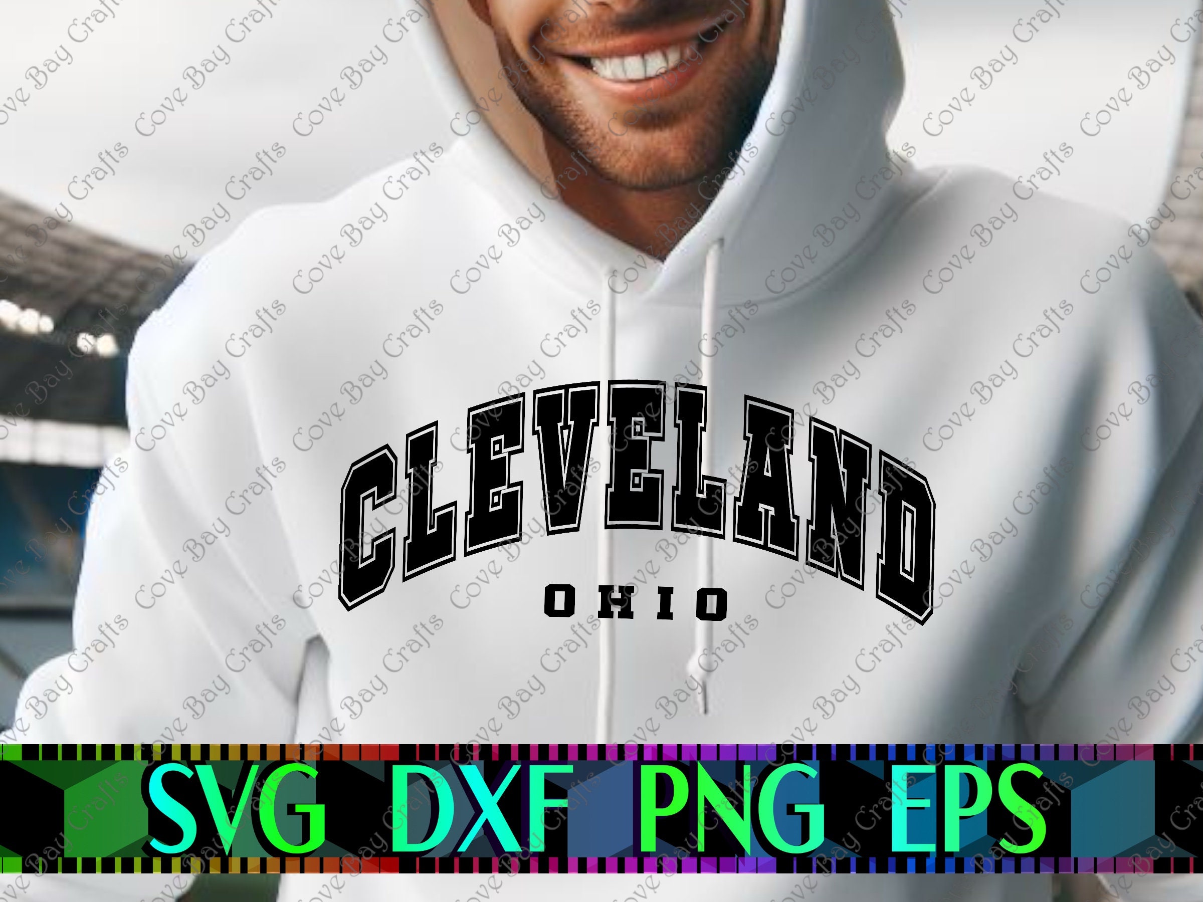 Cleveland Ohio Design SVG DXF EPS Png Download, Printable, Editable ...