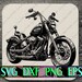 Chopper SVG DXF EPS Png Download, Printable, Editable Vector, Ready for ...