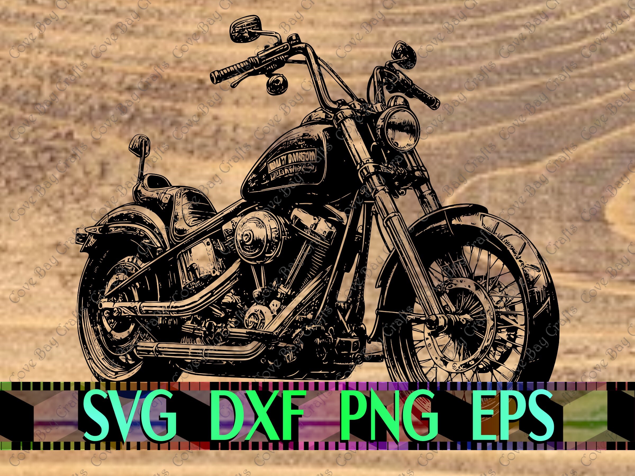 Chopper SVG DXF EPS Png Download, Printable, Editable Vector, Ready for ...