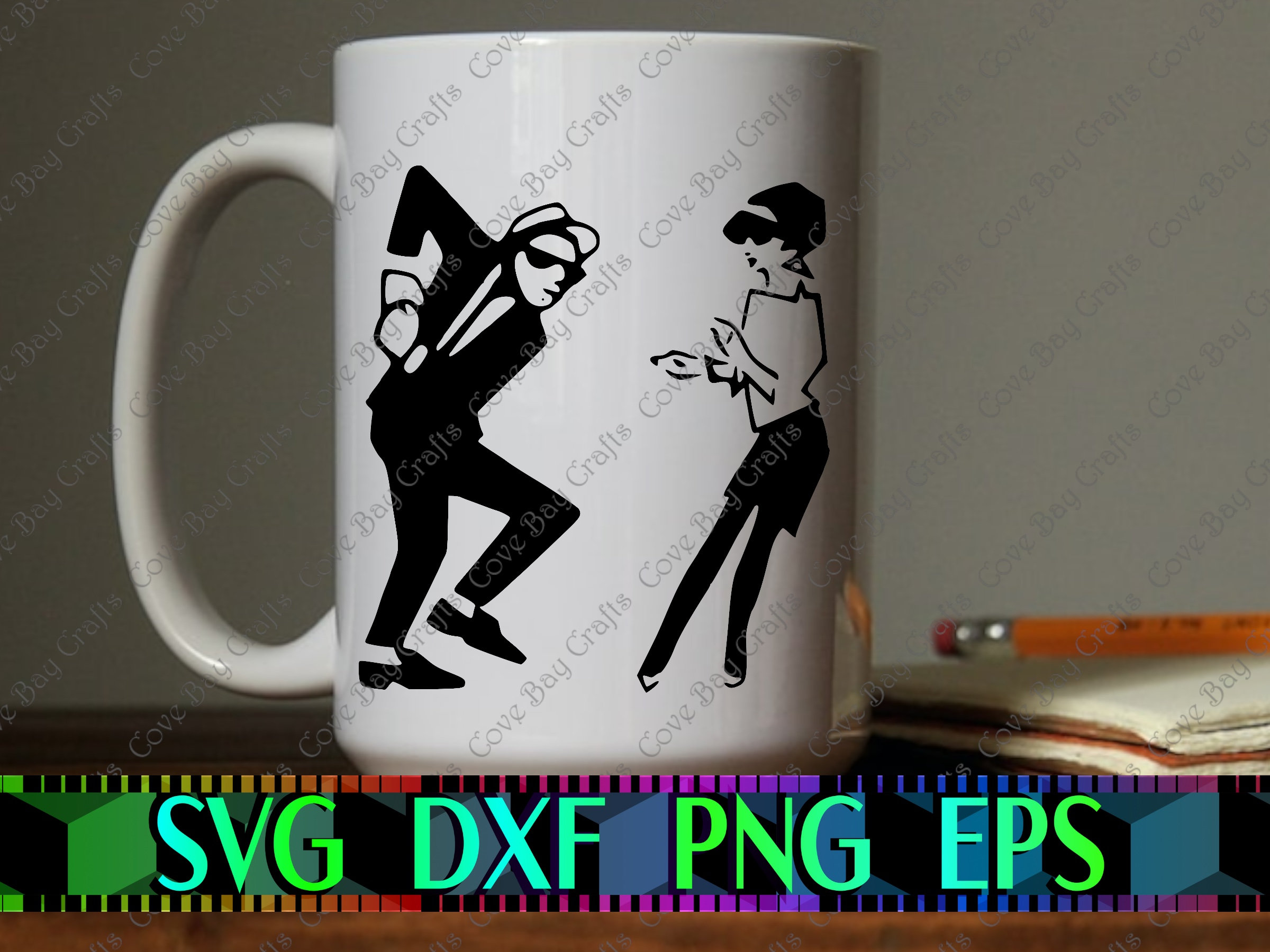 Ska Dancers SVG DXF EPS Png Download, Printable, Cuttable, Editable ...