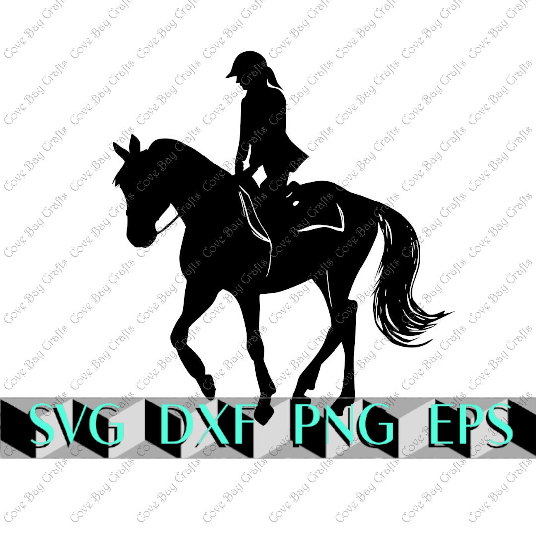 Horse and Rider SVG DXF EPS Png Download Printable Editable - Etsy