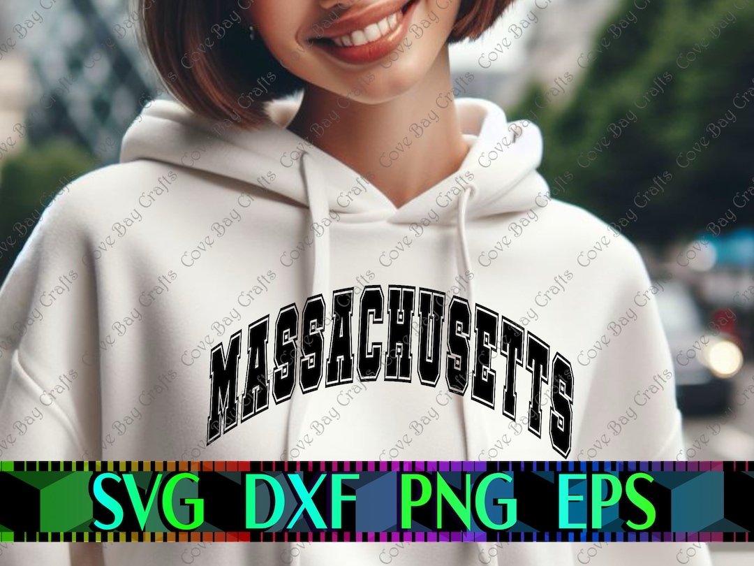 Massachusetts SVG DXF EPS Png Download, Printable, Cuttable, Editable ...