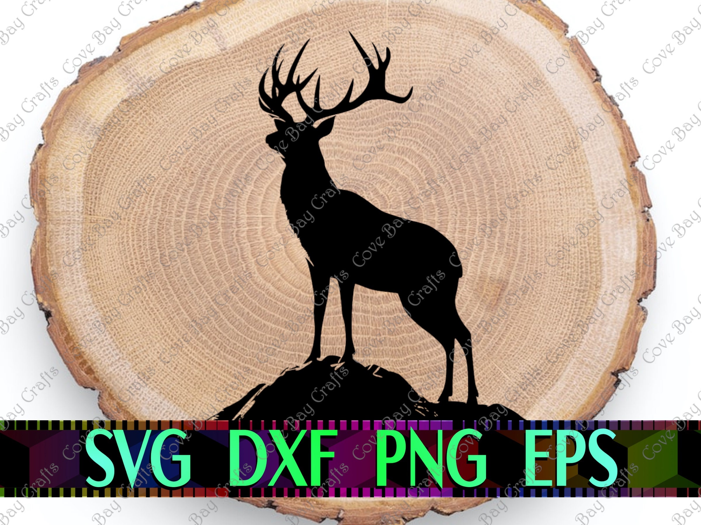 Stag SVG DXF EPS Png Download, Printable, Cuttable, Editable Vector ...