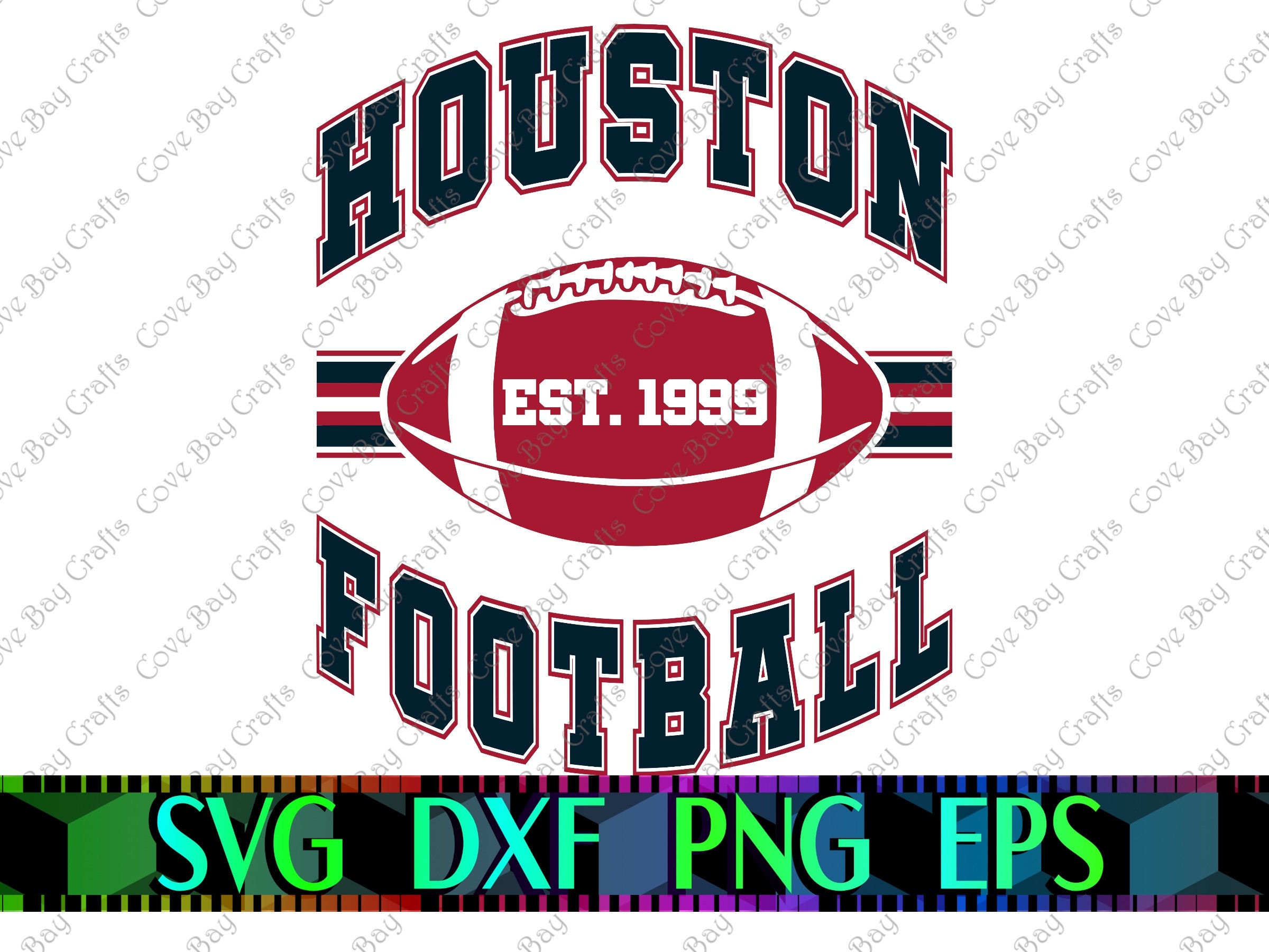 Houston Football Design SVG DXF EPS Png Download, Printable, Editable ...