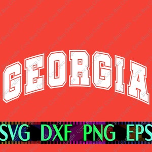 Georgia SVG DXF EPS Png Download, Printable, Cuttable, Editable Vector ...