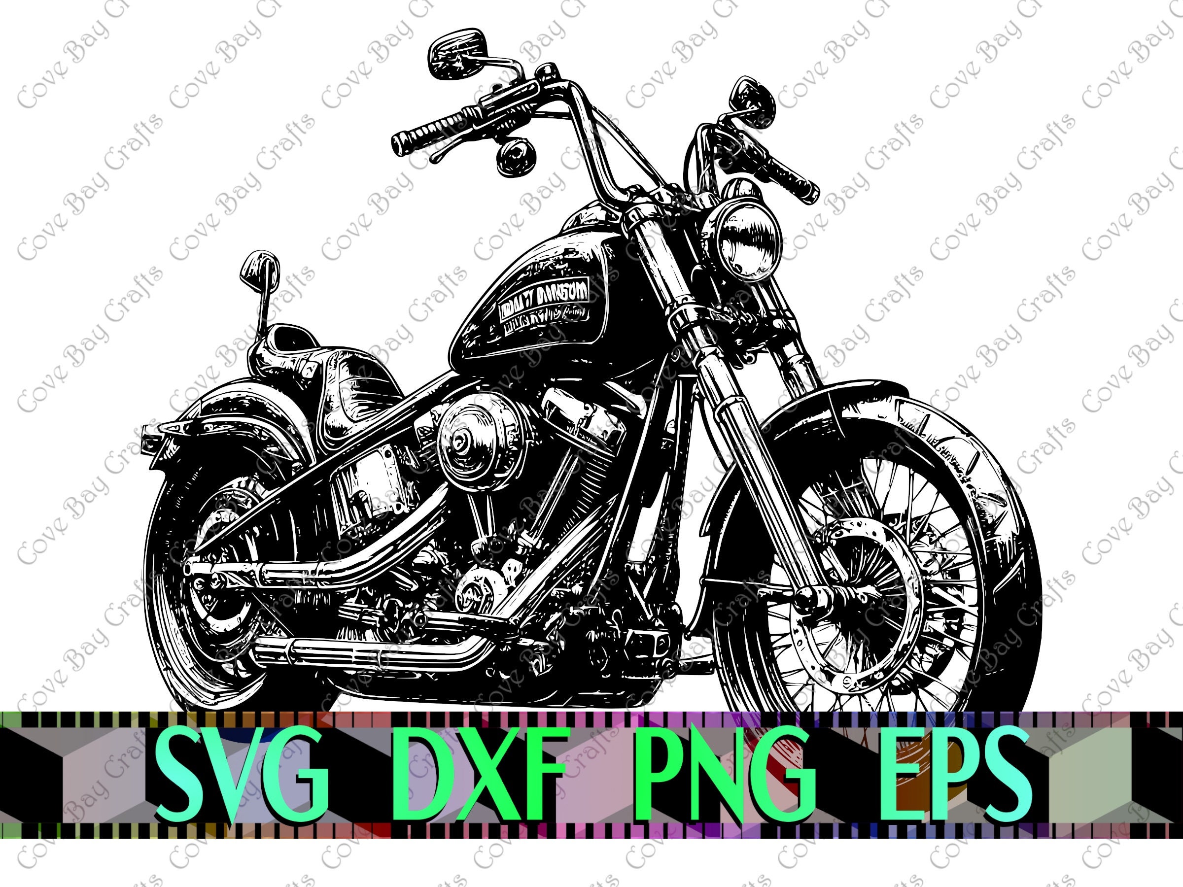 Chopper SVG DXF EPS Png Download, Printable, Editable Vector, Ready for ...