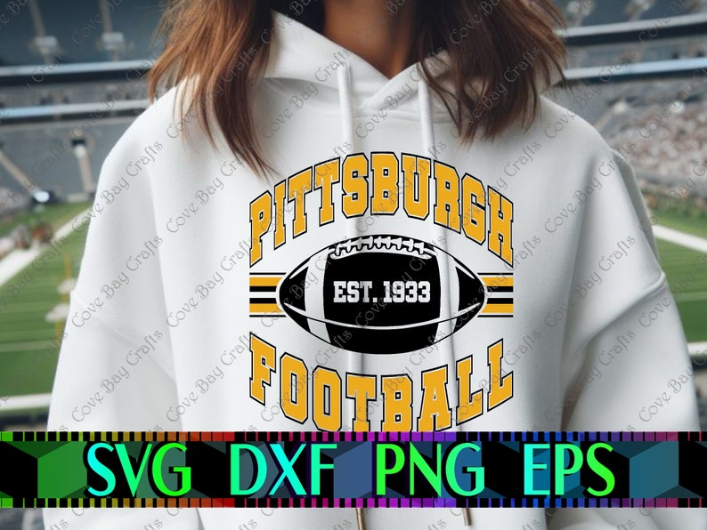 Pittsburgh Football SVG DXF EPS Png Download, Printable, Cuttable ...