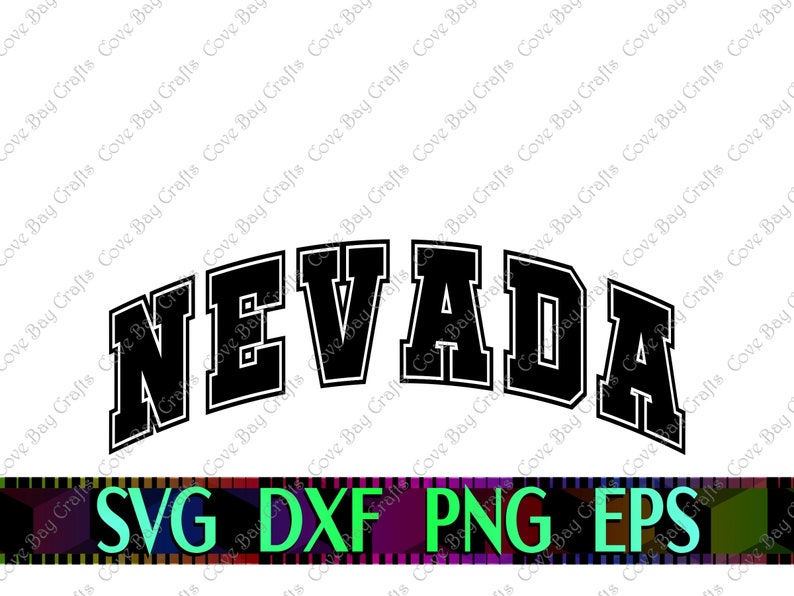 Nevada SVG DXF EPS Png Download, Printable, Cuttable, Editable Vector ...