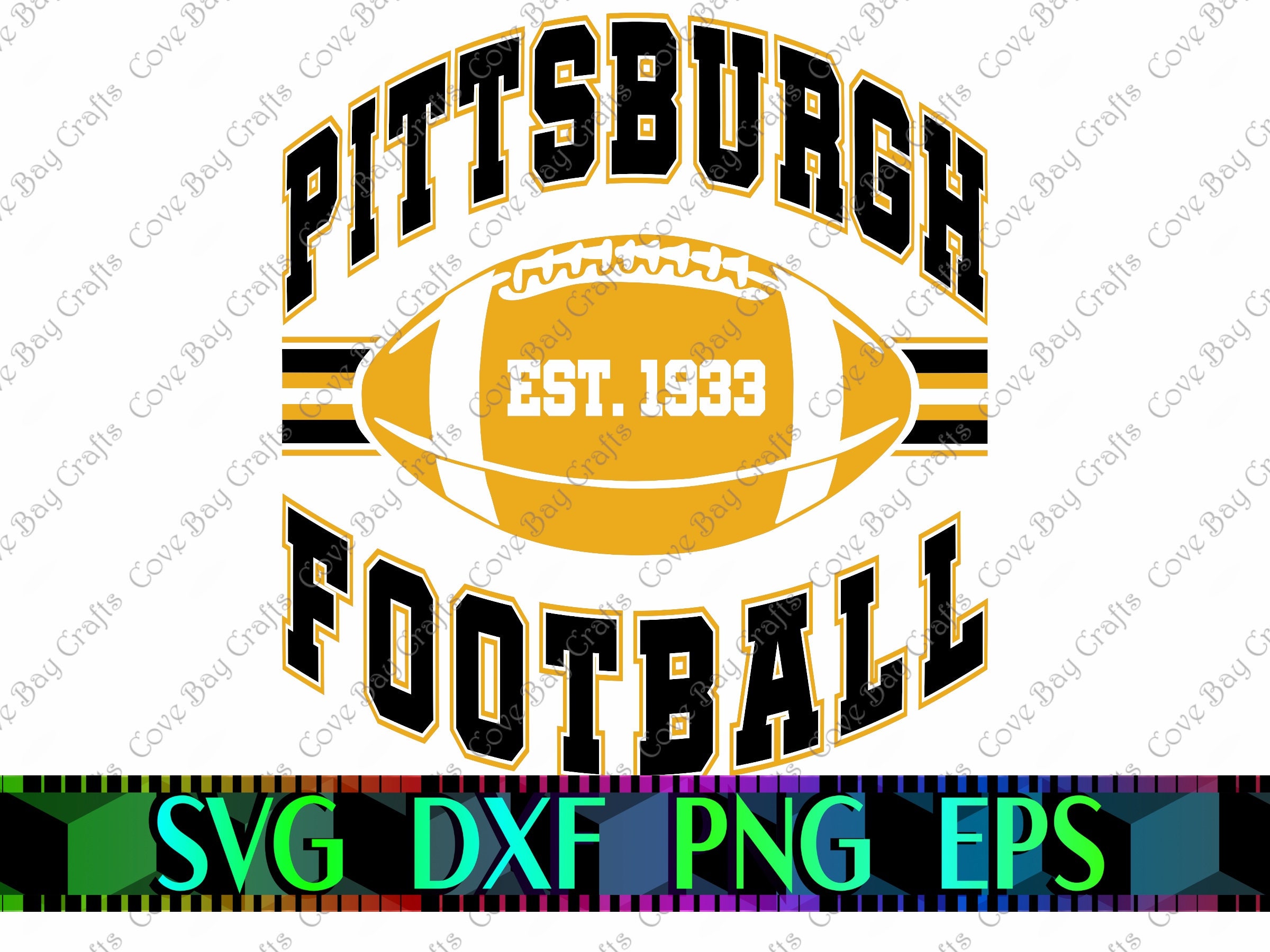 Pittsburgh Football SVG DXF EPS Png Download, Printable, Cuttable ...