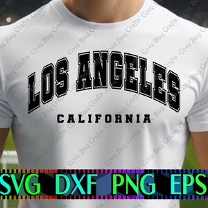 Los Angeles SVG DXF EPS Png Download, Printable, Cuttable, Editable ...
