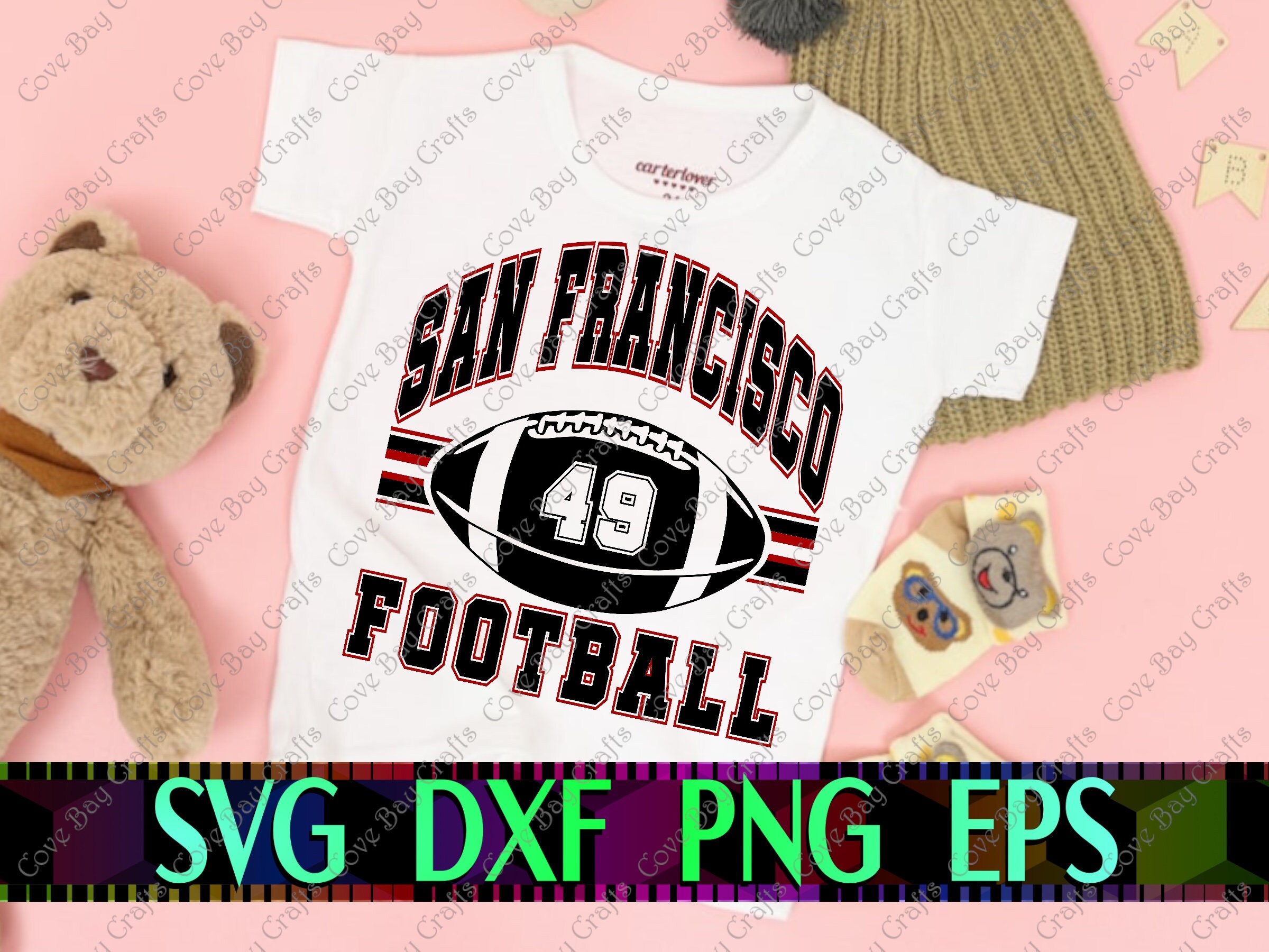 San Francisco Football Design SVG DXF EPS Png Download, Printable ...