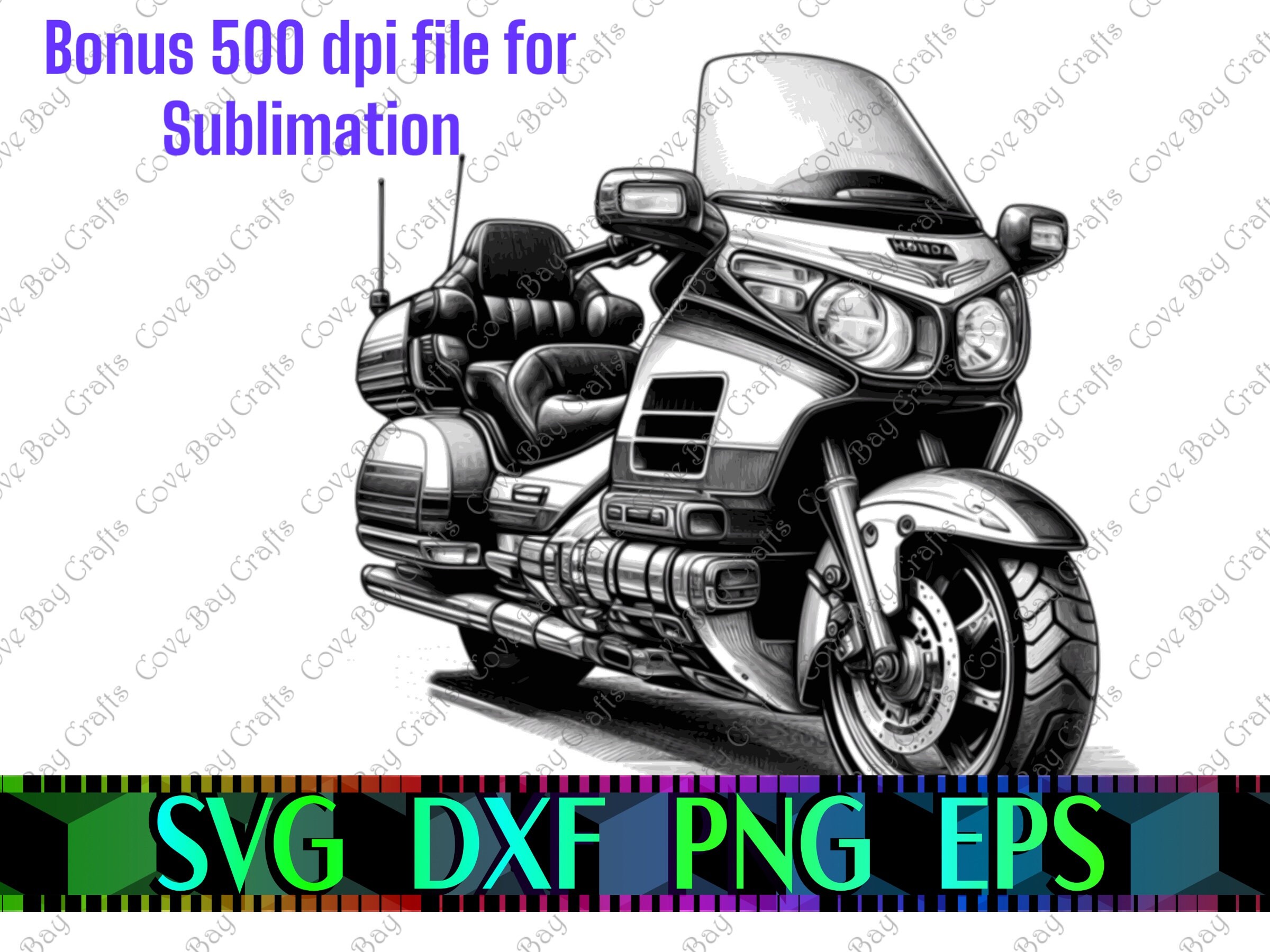 Goldwing SVG DXF EPS Png Download, Printable, Editable Vector, Ready for Laser Cut or ...