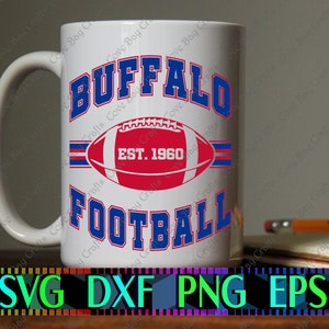Buffalo Football Design SVG DXF EPS Png Download, Printable, Editable ...
