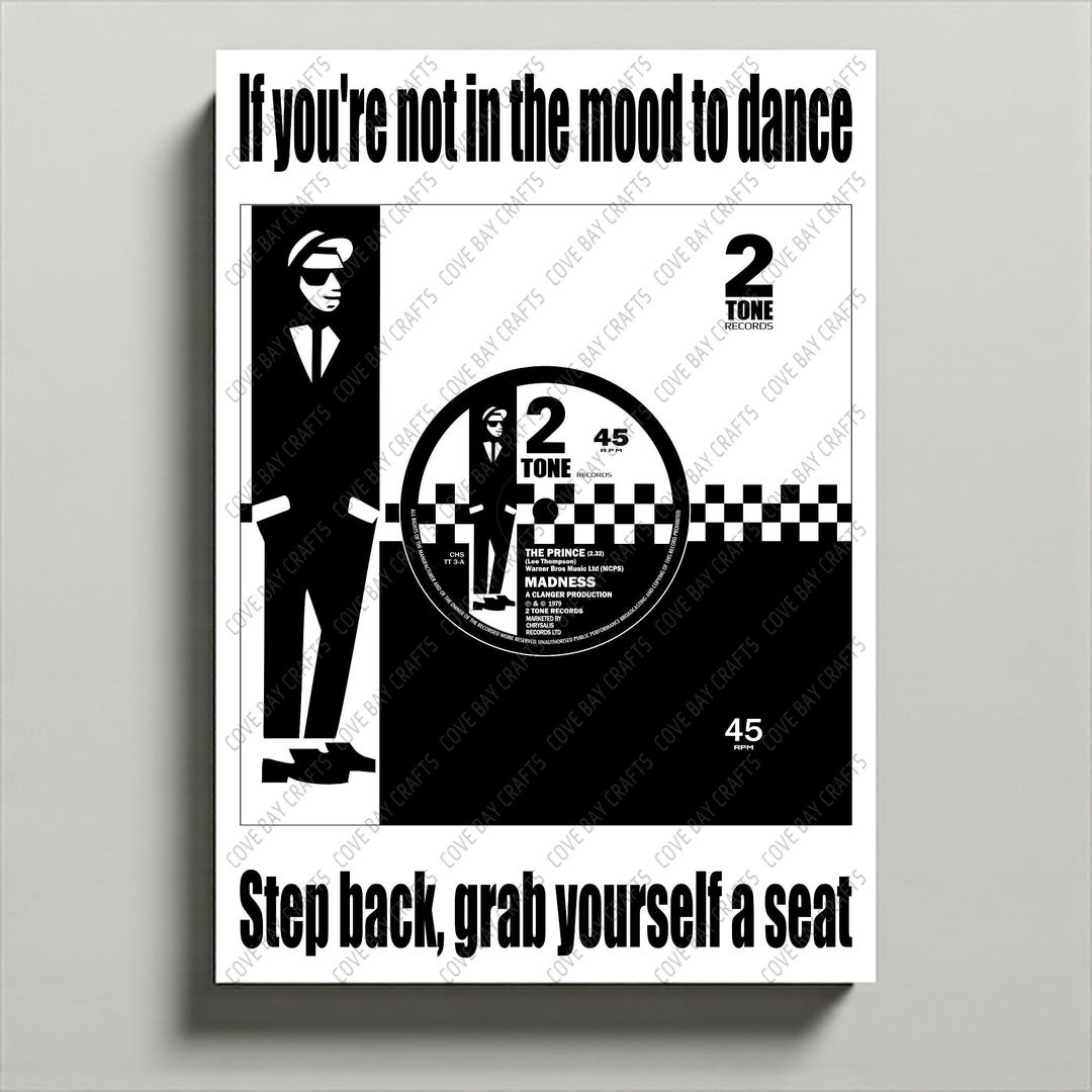 Madness - the Prince 2 Tone Records Ska Poster Prem Matte Print NO ...