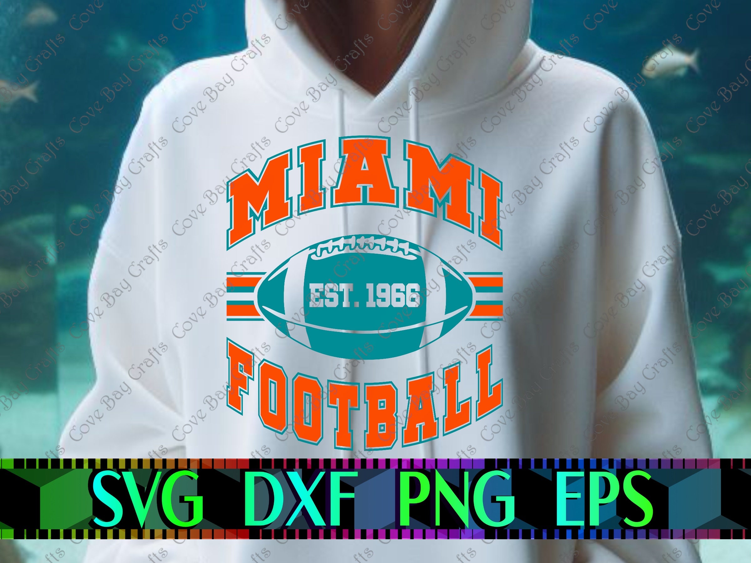 Miami Football Design SVG DXF EPS Png Download, Printable, Editable ...