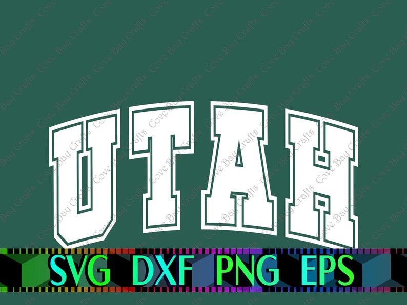 Utah SVG DXF EPS Png Download, Printable, Cuttable, Editable Vector ...