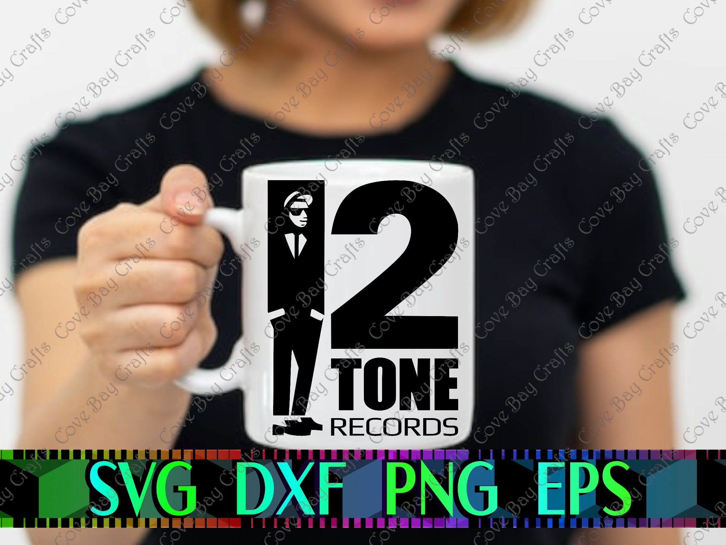 2 Tone Records SVG DXF EPS Png Download, Printable, Cuttable, Editable ...