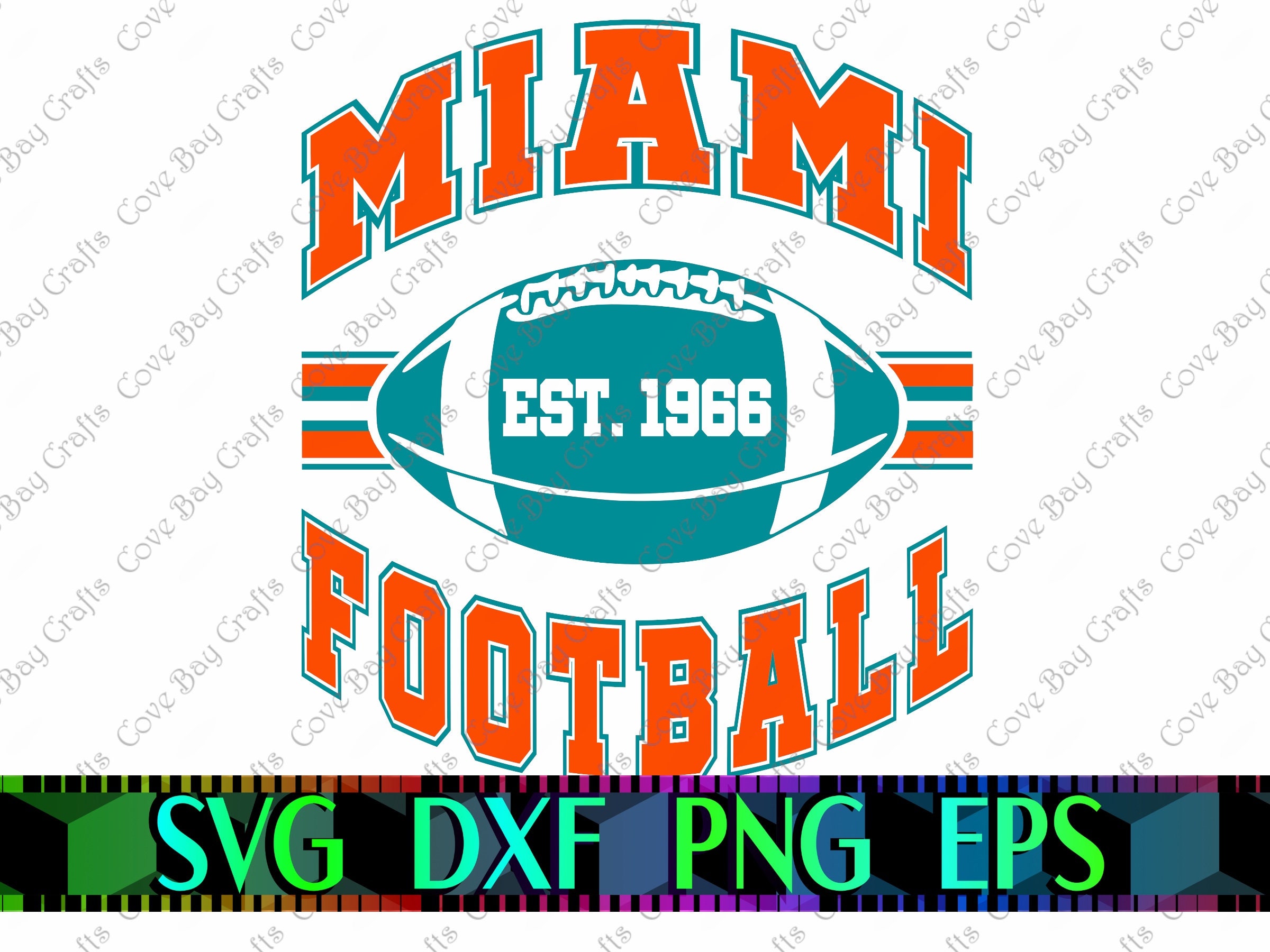 Miami Football Design SVG DXF EPS Png Download, Printable, Editable ...