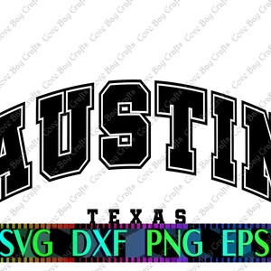 Austin SVG DXF EPS Png Download, Printable, Editable Vector, Ready for ...