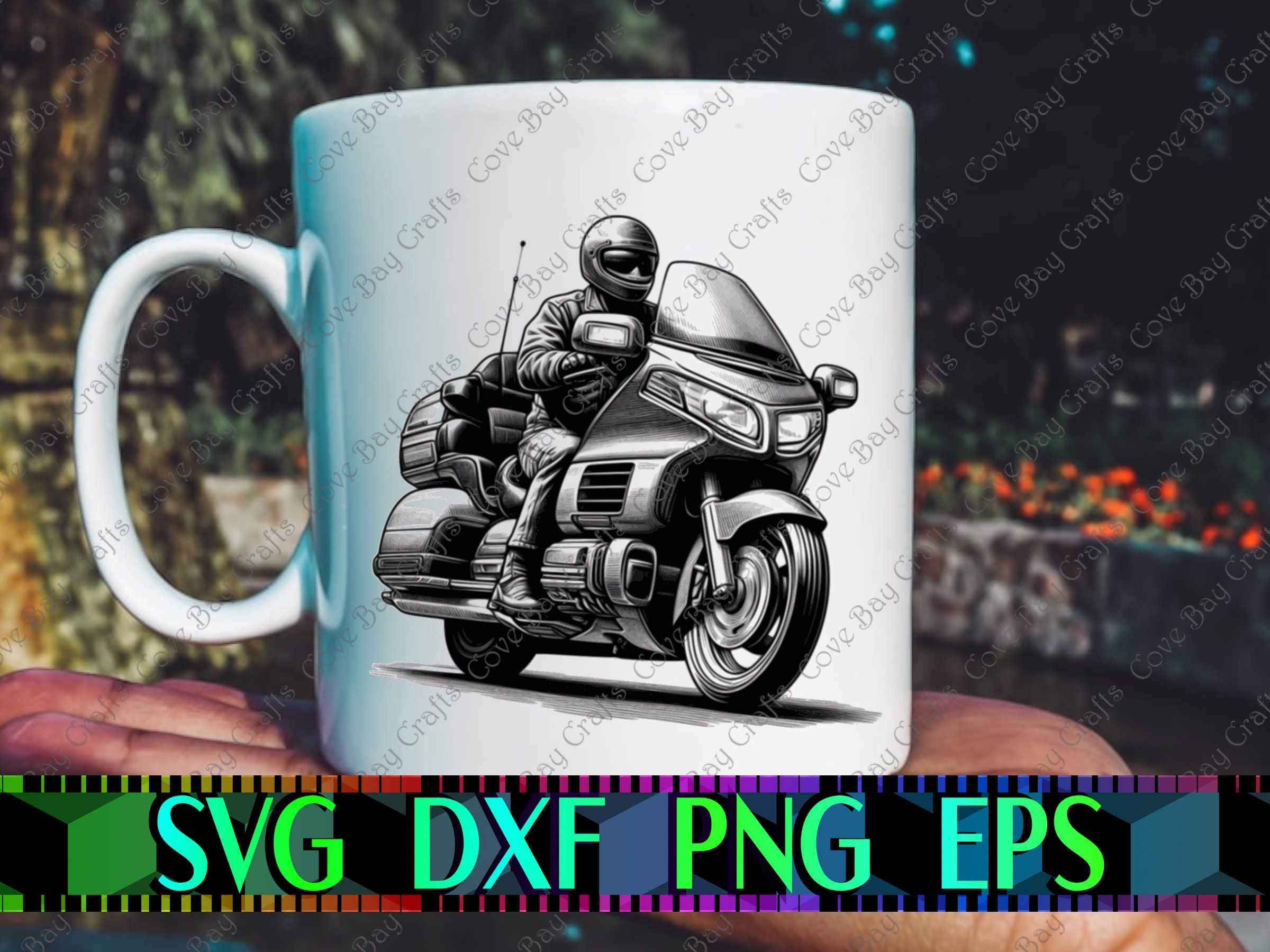 Goldwing SVG DXF EPS Png Download, Printable, Editable Vector, Ready for Laser Cut or ...