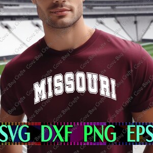 Missouri SVG DXF EPS Png Download, Printable, Cuttable, Editable Vector ...