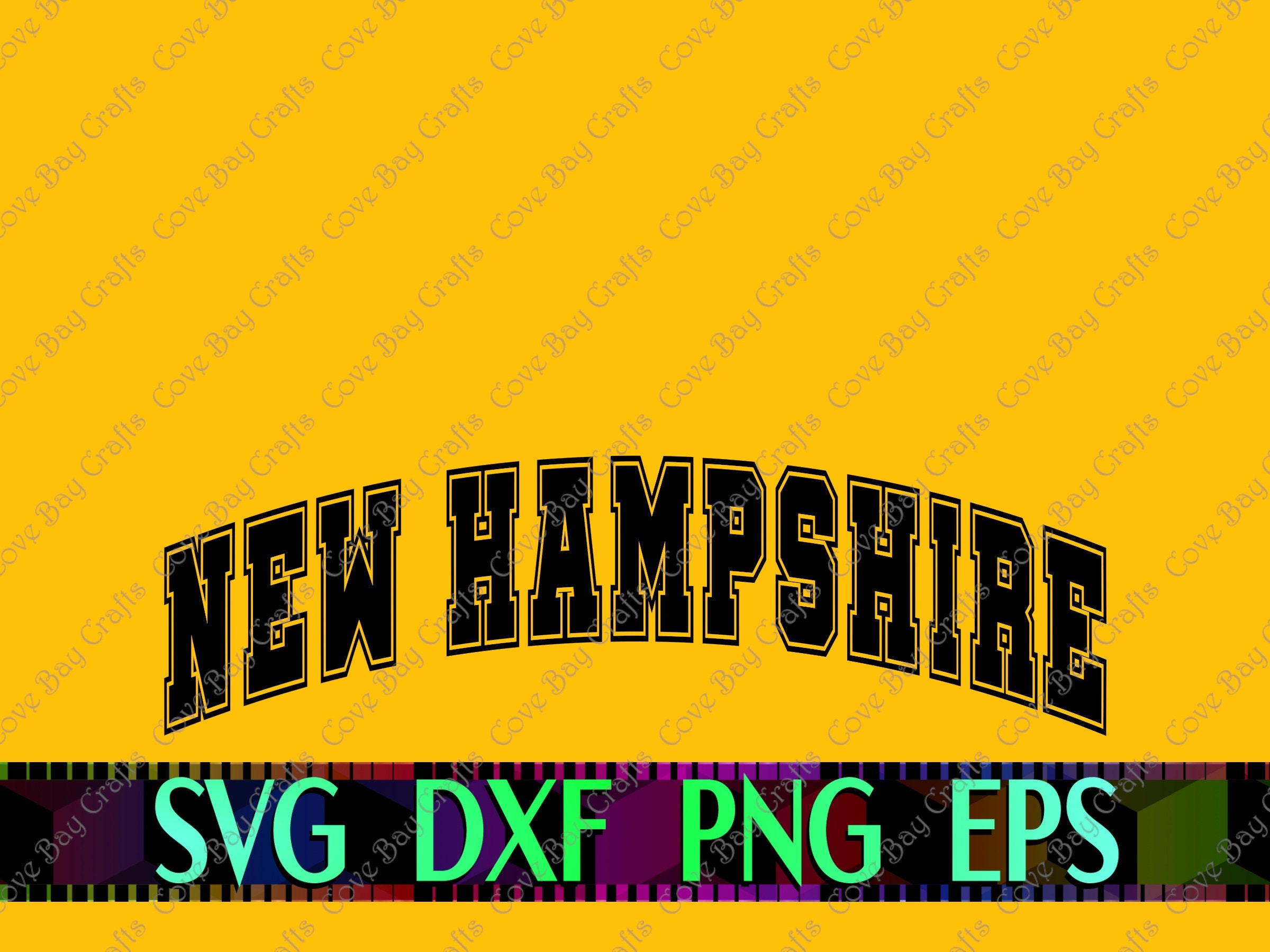 New Hampshire SVG DXF EPS Png Download, Printable, Cuttable, Editable ...