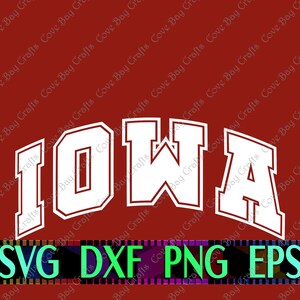 Iowa SVG DXF EPS Png Download, Printable, Cuttable, Editable Vector ...