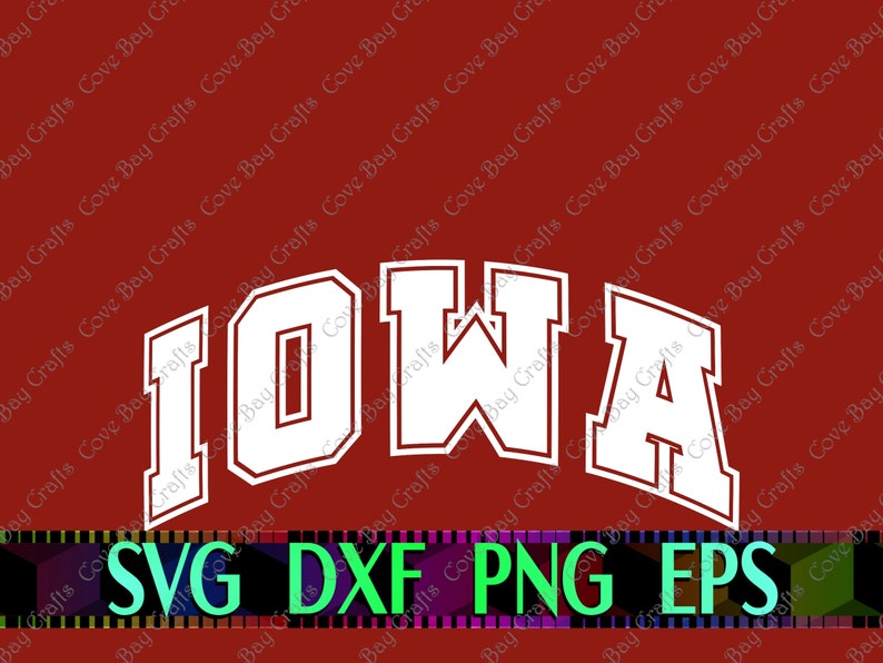 Iowa SVG DXF EPS Png Download, Printable, Cuttable, Editable Vector ...