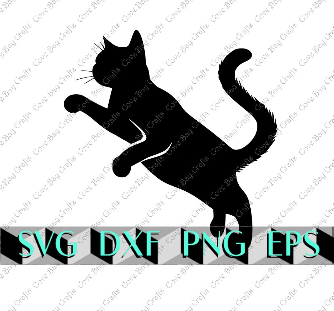 Cat SVG DXF EPS Png Download Printable Cuttable Editable - Etsy