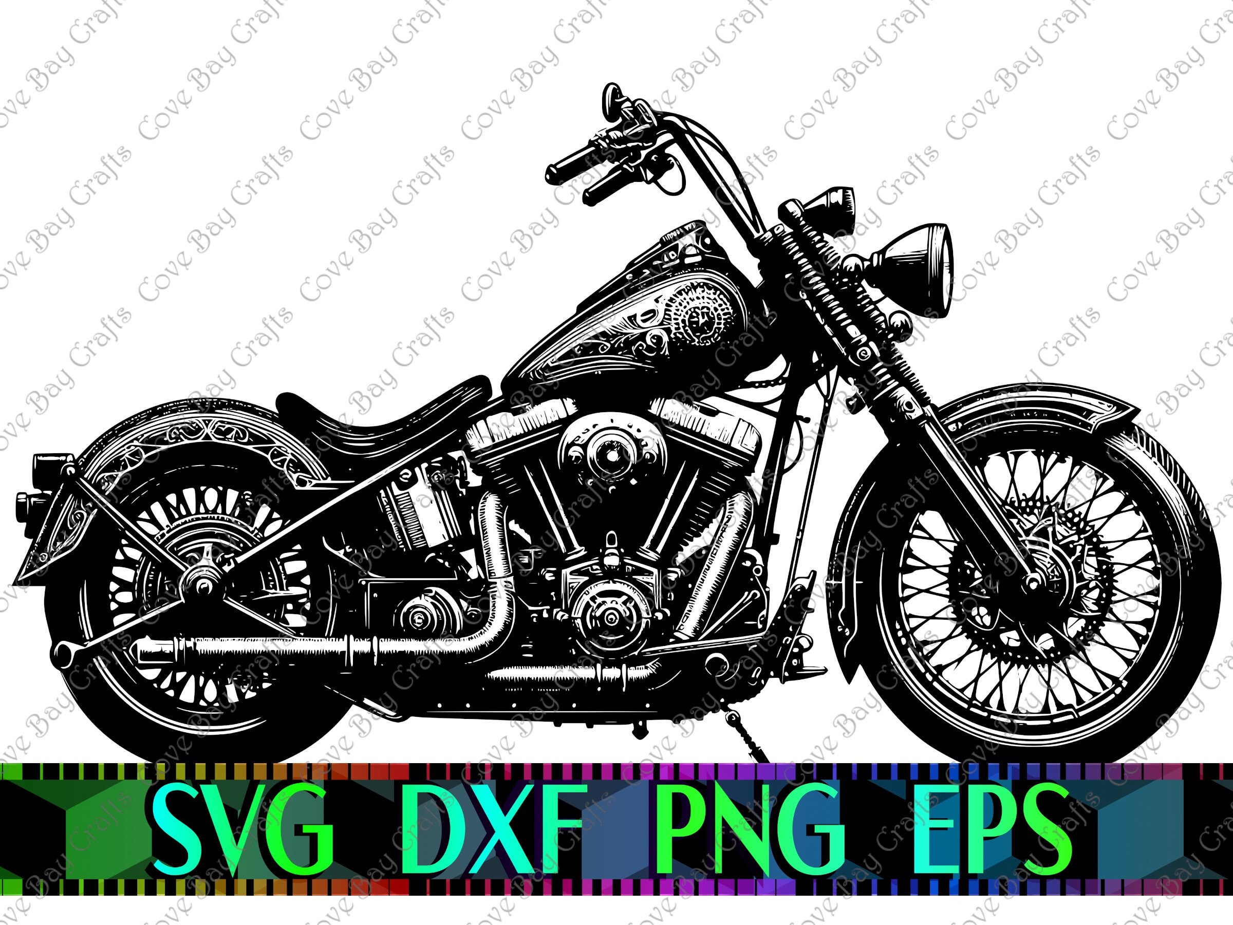Chopper SVG DXF EPS Png Download, Printable, Editable Vector, Ready for ...
