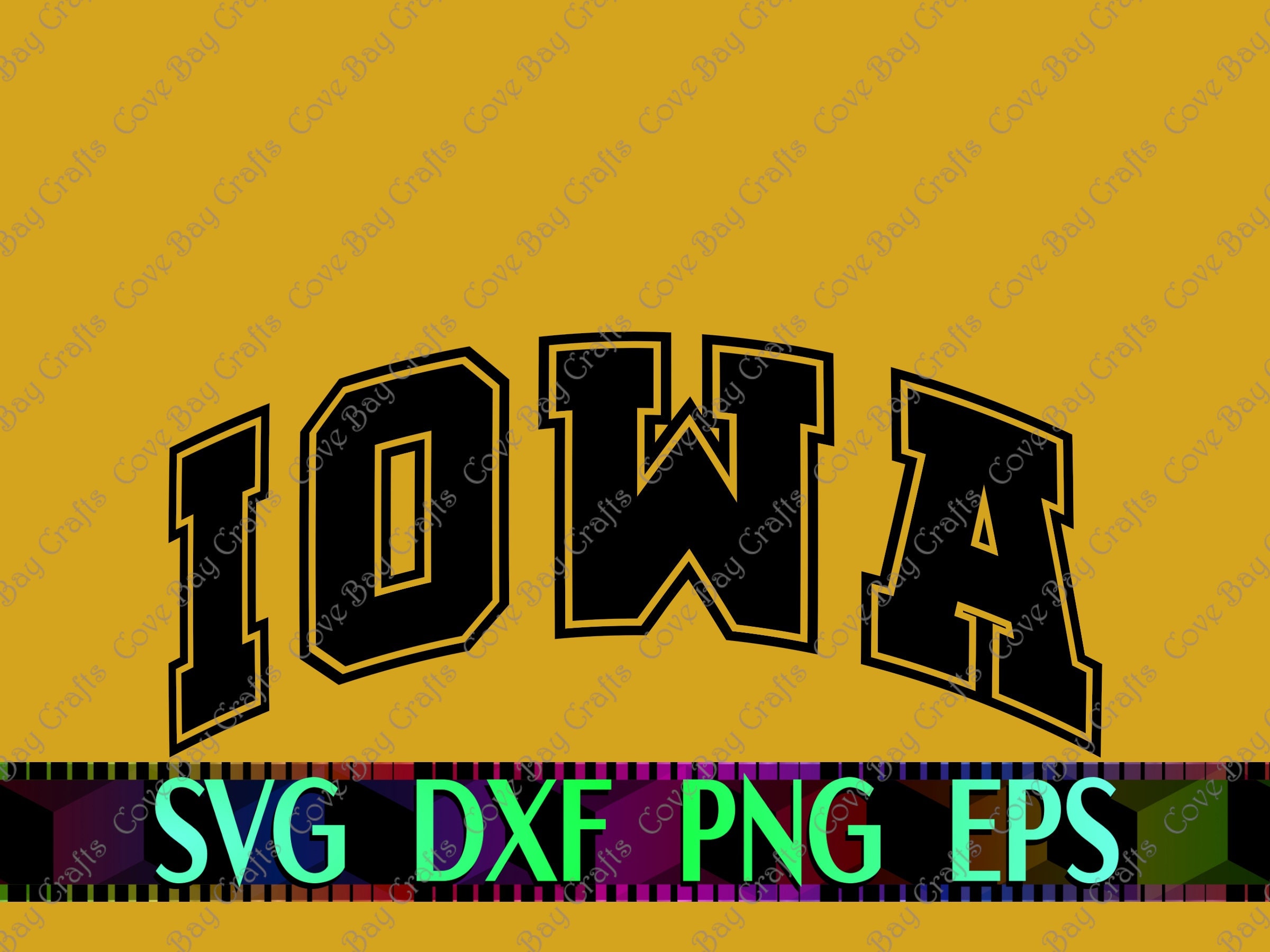 Iowa SVG DXF EPS Png Download, Printable, Cuttable, Editable Vector ...