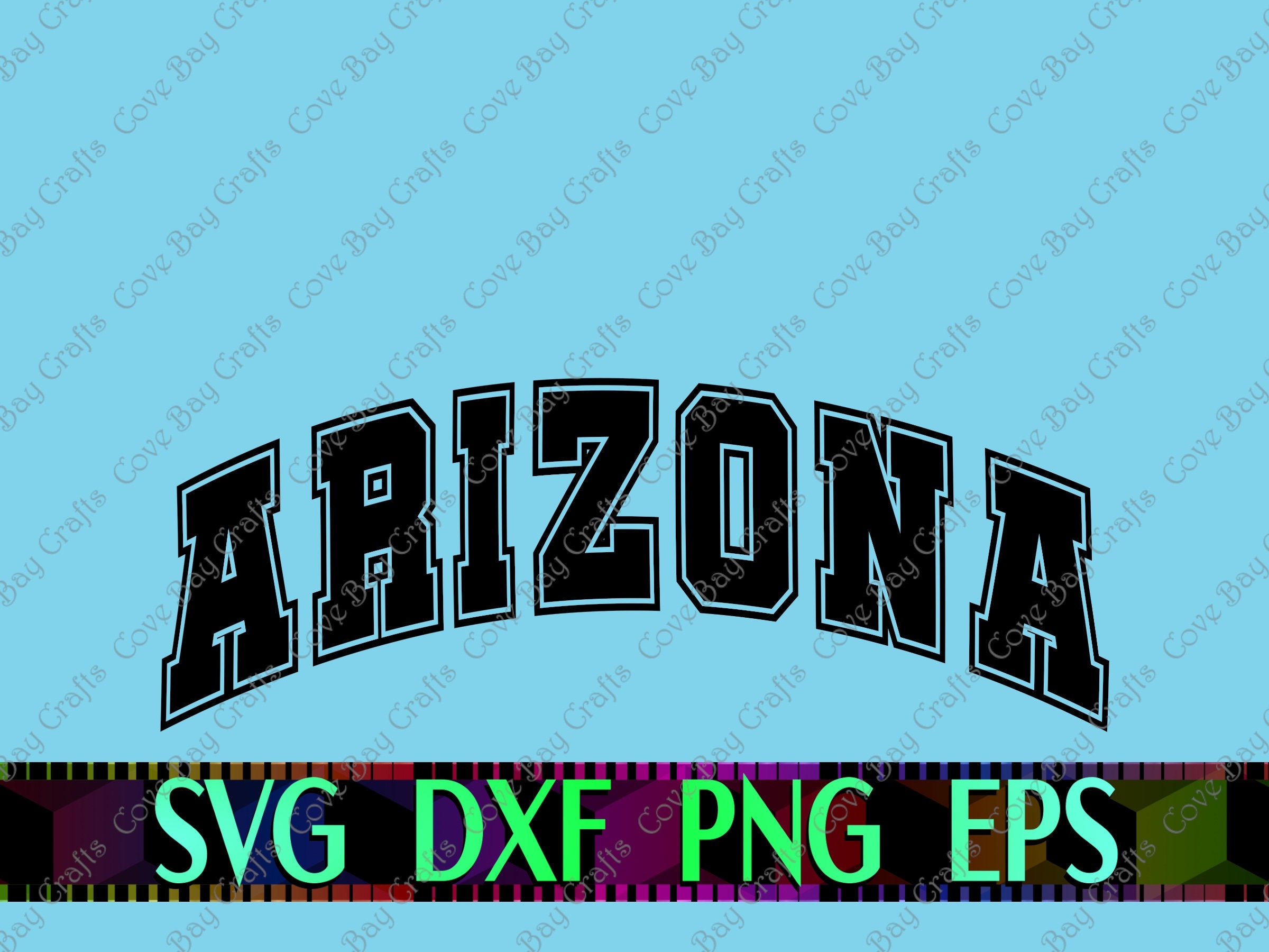 Arizona SVG DXF EPS Png Download, Printable, Cuttable, Editable Vector ...