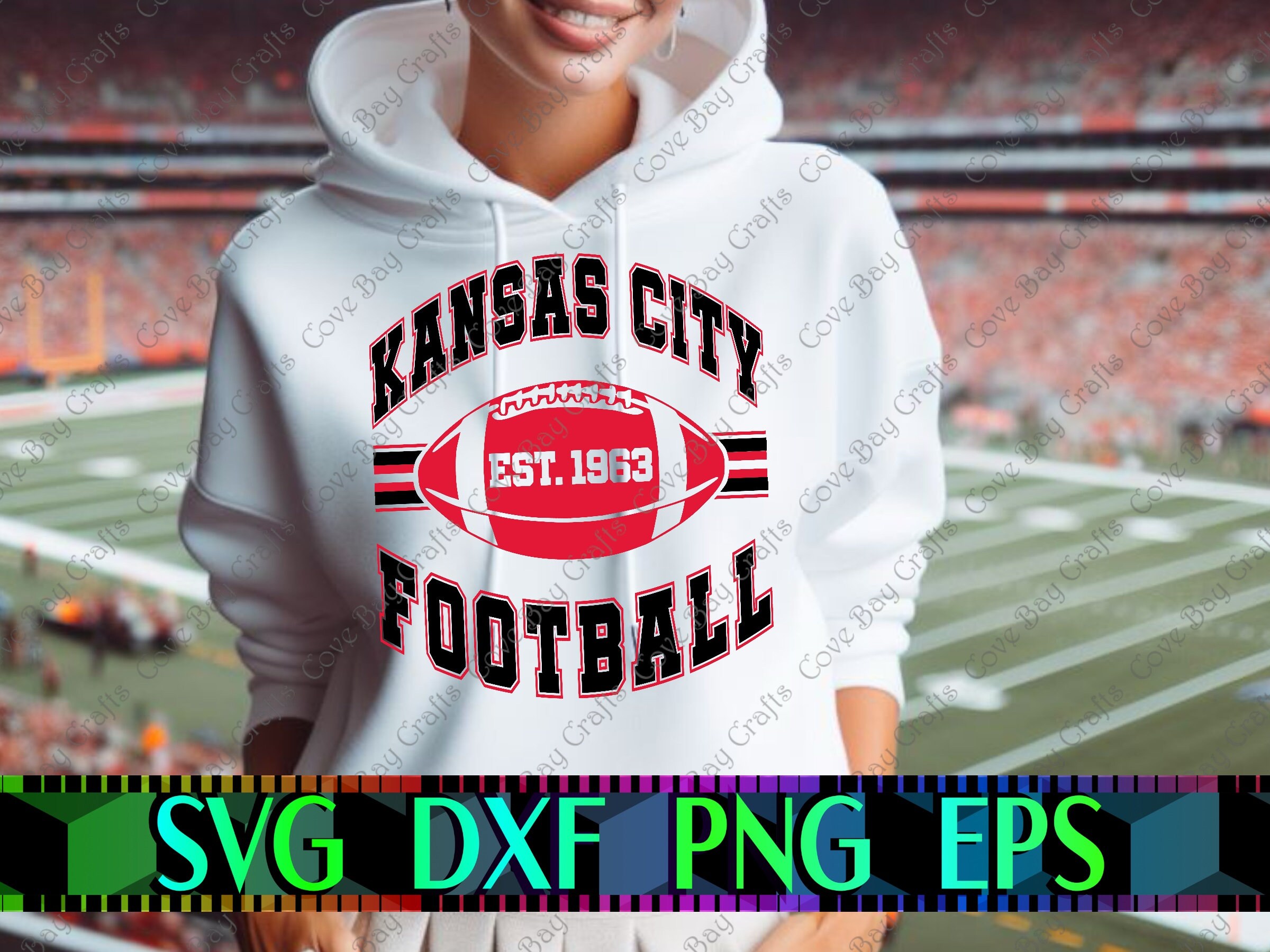 Kansas City Football SVG DXF EPS Png Download, Printable, Cuttable ...