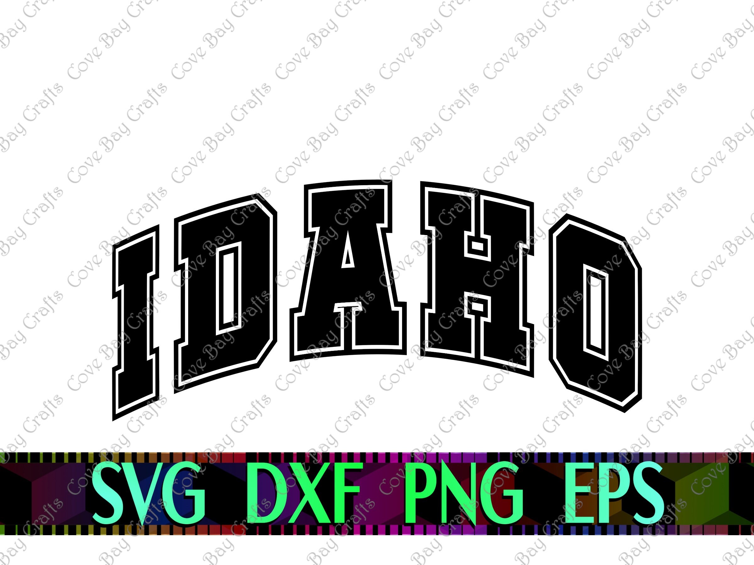 Idaho SVG DXF EPS Png Download, Printable, Cuttable, Editable Vector ...