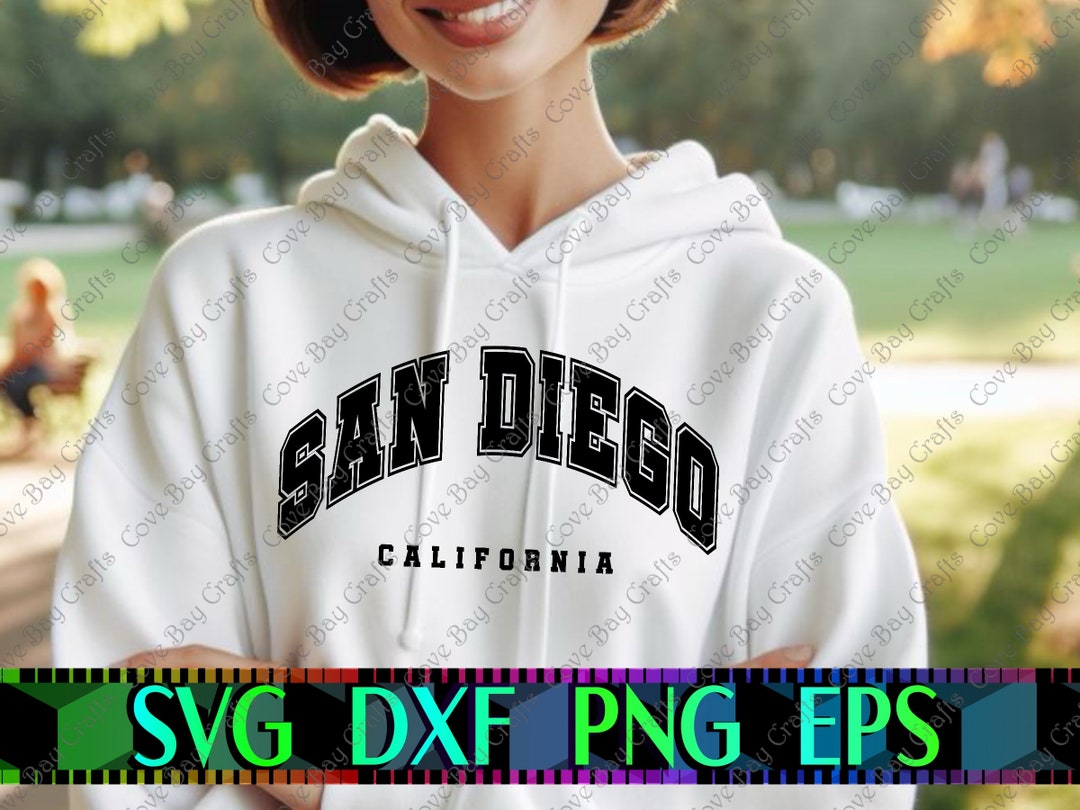 San Diego California SVG DXF EPS Png Download, Printable, Editable ...
