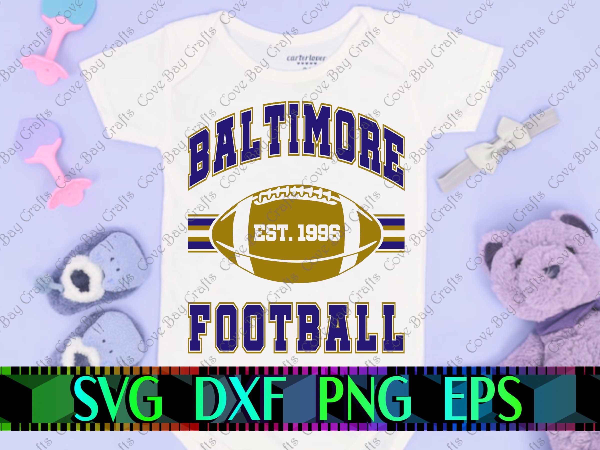 Baltimore Football Design SVG DXF EPS Png Download, Printable, Editable ...