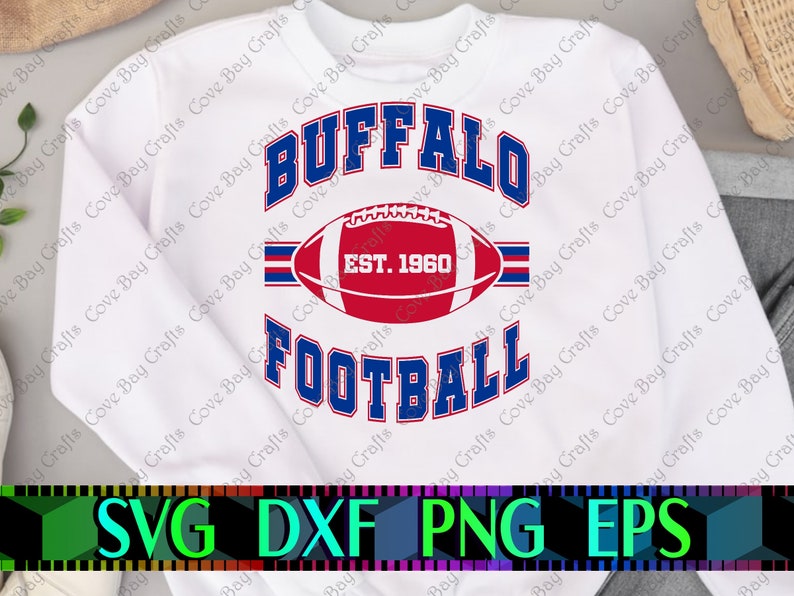 Buffalo Football Design SVG DXF EPS Png Download, Printable, Editable ...