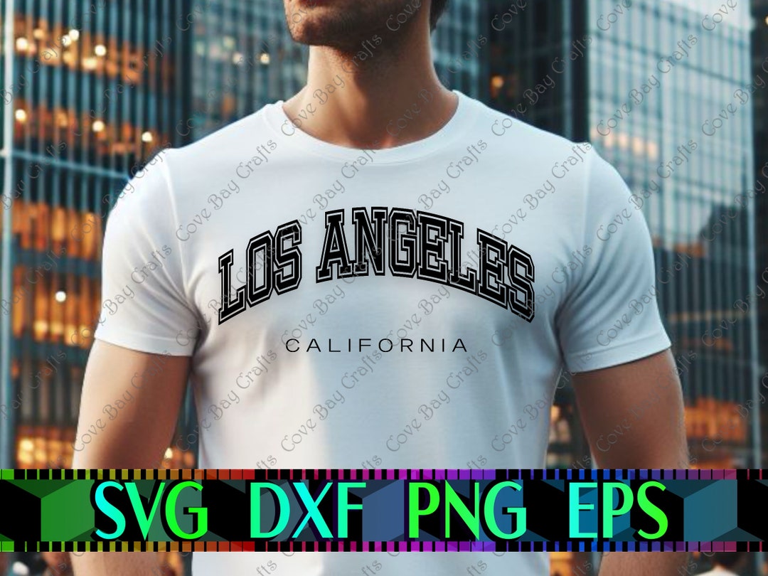Los Angeles SVG DXF EPS Png Download, Printable, Cuttable, Editable ...