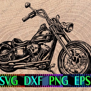 Chopper SVG DXF EPS Png Download, Printable, Editable Vector, Ready for ...