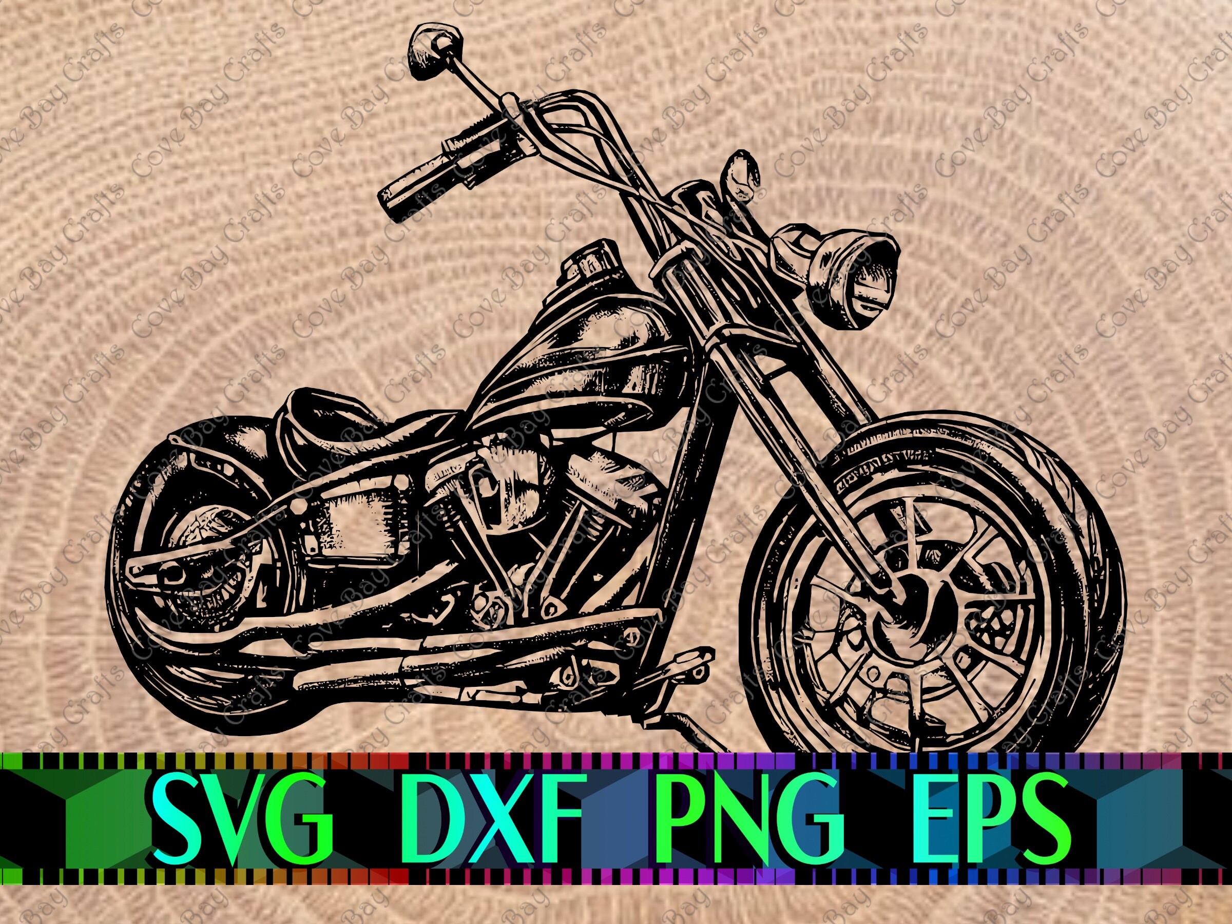Chopper SVG DXF EPS Png Download, Printable, Editable Vector, Ready for ...