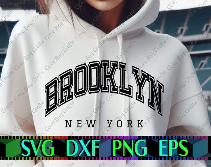 Brooklyn SVG DXF EPS Png Download, Printable, Cuttable, Editable Vector ...