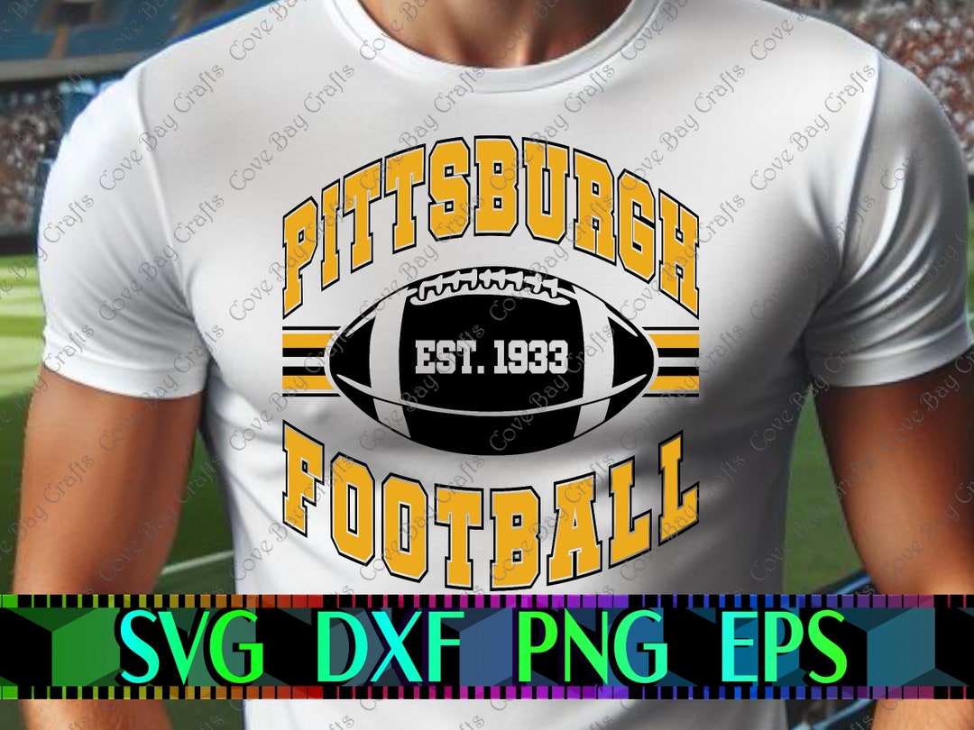 Pittsburgh Football SVG DXF EPS Png Download, Printable, Cuttable ...