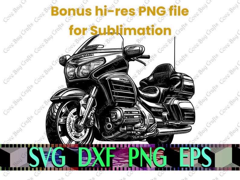 Goldwing SVG DXF EPS Png Download, Printable, Editable Vector, Ready ...