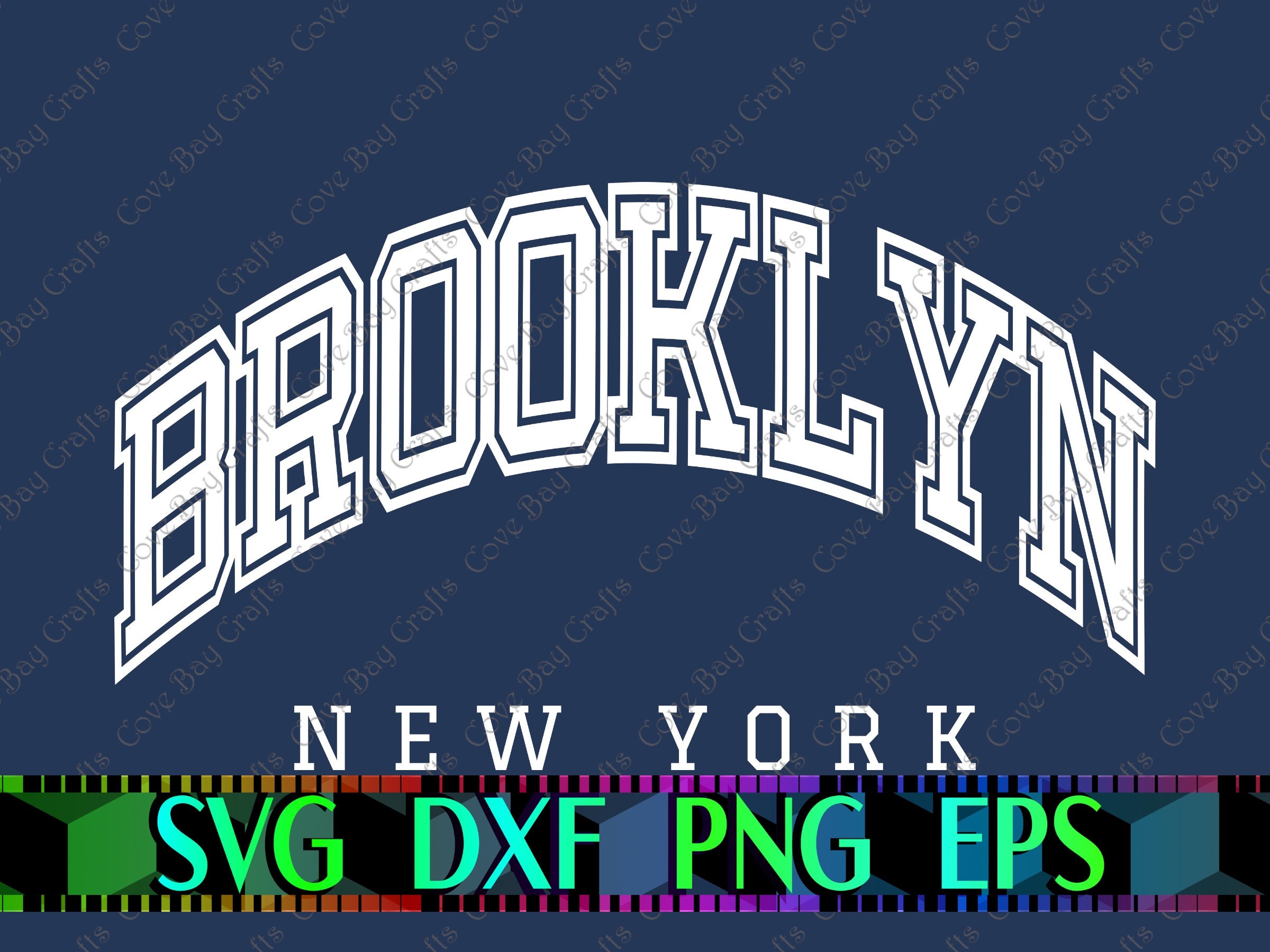 Brooklyn SVG DXF EPS Png Download, Printable, Cuttable, Editable Vector ...