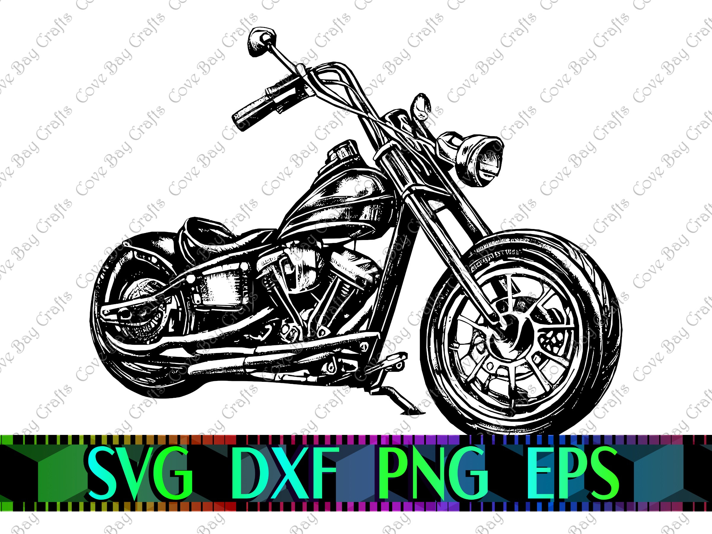 Chopper SVG DXF EPS Png Download, Printable, Editable Vector, Ready for ...