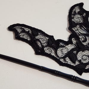 Bat Hair Pin: Black Lace Bun Wrap - Etsy